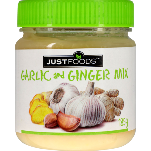 Just Foods Garlic Ginger Mix (185g) - Farmers Box NZ
