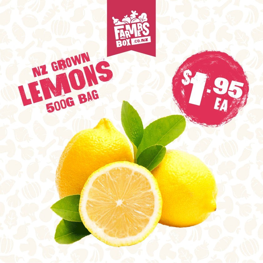 Lemons 1kg Bag - Zesty & Versatile - Farmers Box